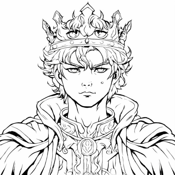 Download Regal Character Illustration Coloring pages Online - Creative ...