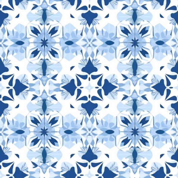 Download Symmetrical Blue Pattern Patterns Online - Creative Fabrica