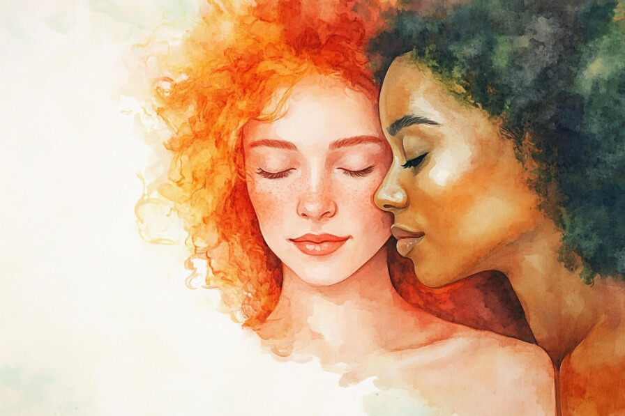 Download Intimate Portrait of Two Women Backgrounds Online - Creative ...