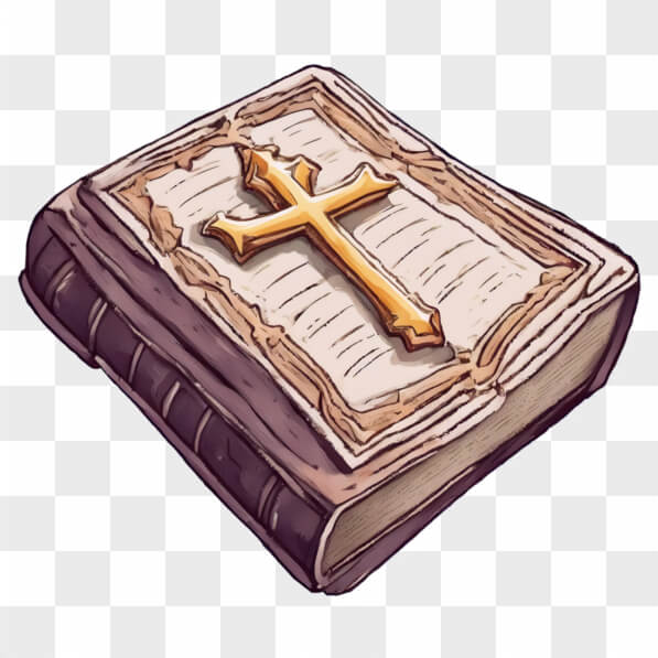 Download Illustrated Bible with Golden Cross Cartoons Online - Creative ...