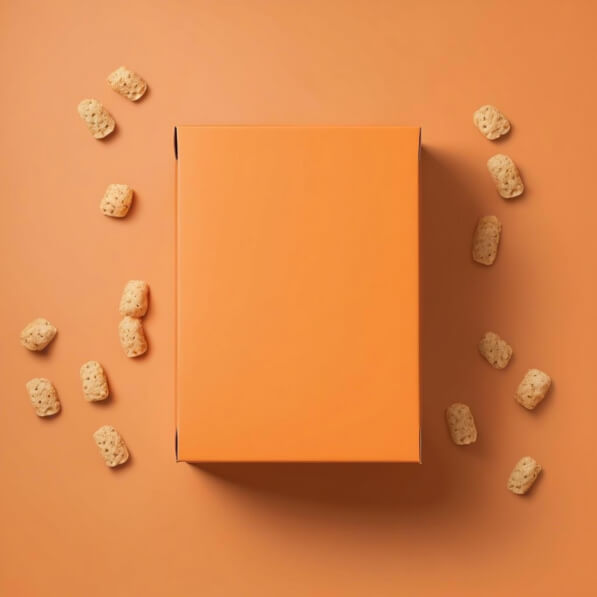 Download Minimalistic Orange Box with Snacks Mockups Online - Creative ...