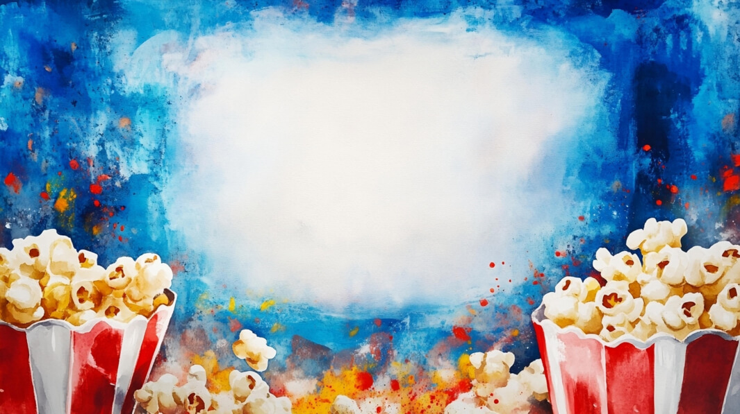Download Popcorn Against a Colorful Background Backgrounds Online ...