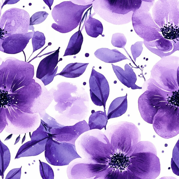 Download Purple Floral Watercolor Pattern Patterns Online - Creative ...