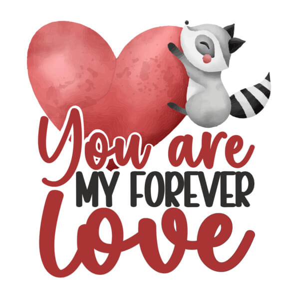 Download Cute Raccoon with Heart and Love Quote Quotes Online ...
