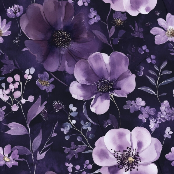 Download Purple Floral Arrangement Patterns Online - Creative Fabrica