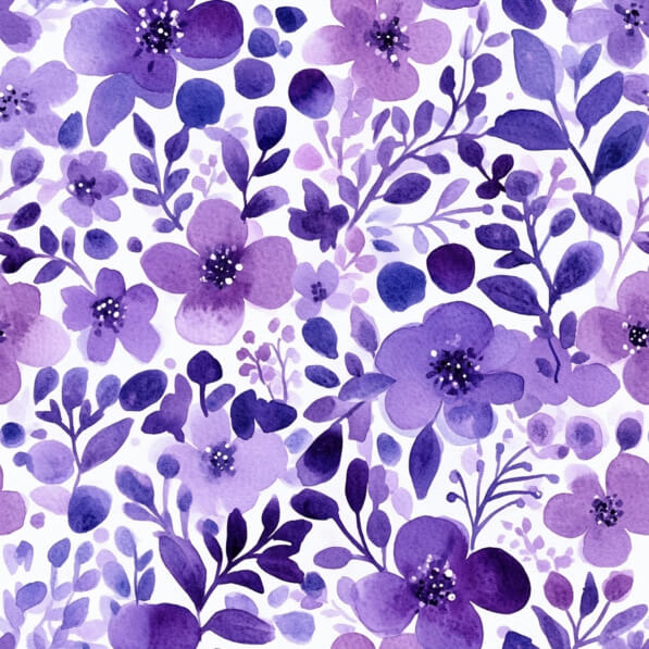 Download Purple Floral Watercolor Pattern Patterns Online - Creative ...