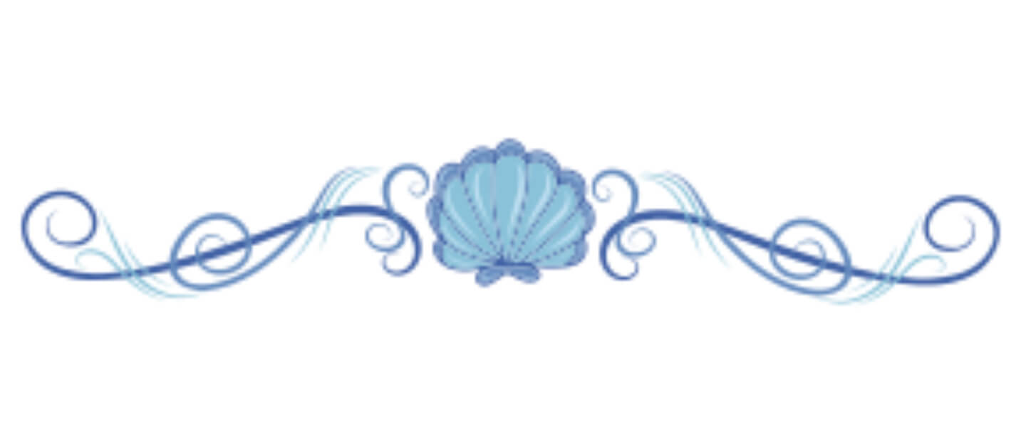 Descarga Diseño de Concha Azul Elegante Bordes y Esquinas En Línea ...