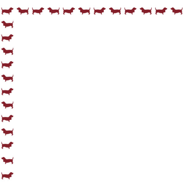 Download Dachshund Pattern Border Borders & Corners Online - Creative ...