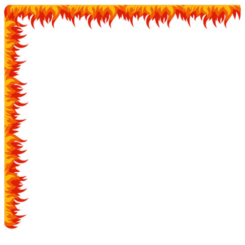 Download Stylized Flame Border Design Borders & Corners Online ...