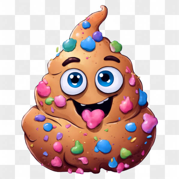 Download Cartoonish Poop Character with Sprinkles Cartoons Online ...