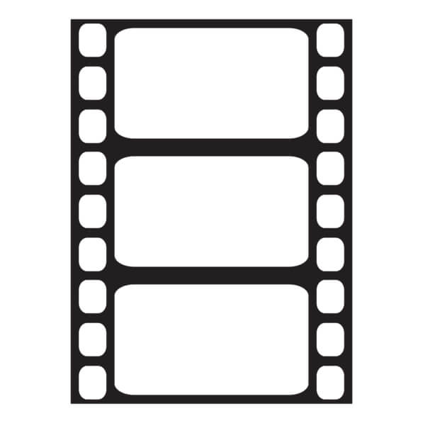 Baixe Fita de filme preta com quadros em branco Frames - Creative Fabrica