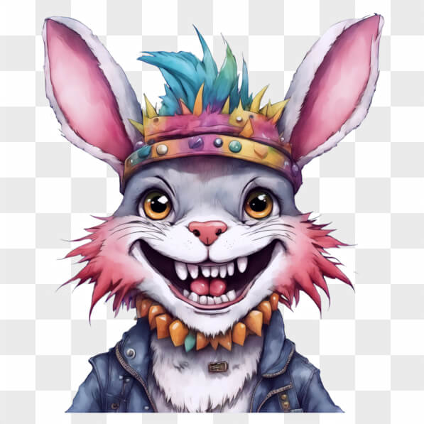 Download Punk Rabbit Character Cartoons Online - Creative Fabrica