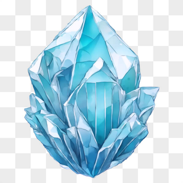 Download Illustration of a Blue Crystal Structure Cartoons Online ...