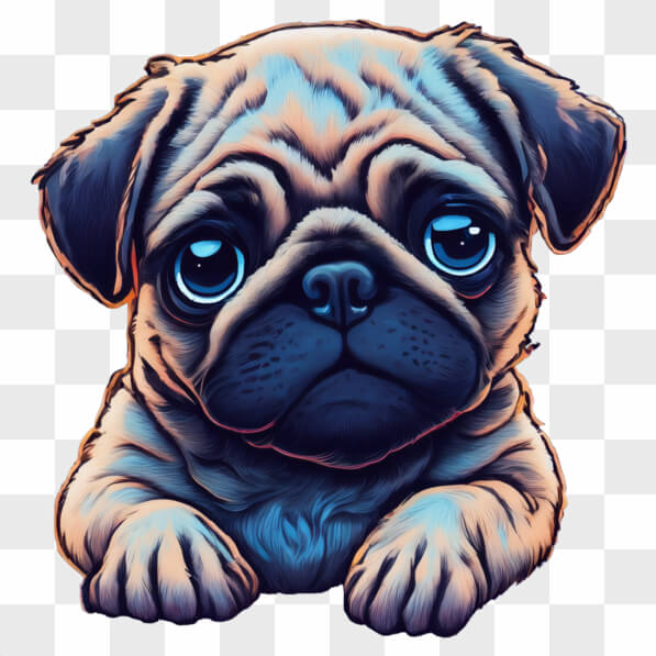 Download Adorable Pug Puppy Cartoons Online - Creative Fabrica