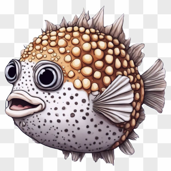 Download Cartoon Pufferfish Cartoons Online - Creative Fabrica