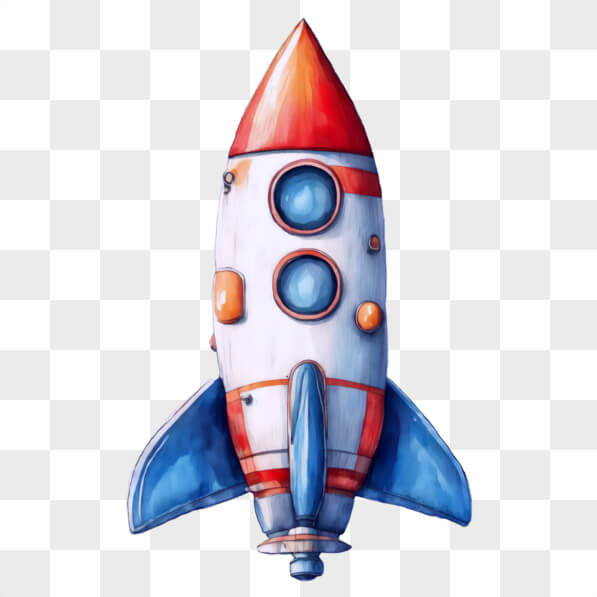 Download Colorful Retro Rocket Ship Cartoons Online - Creative Fabrica