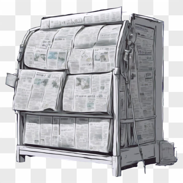 Download Vintage Newspaper Vending Machine Cartoons Online - Creative ...