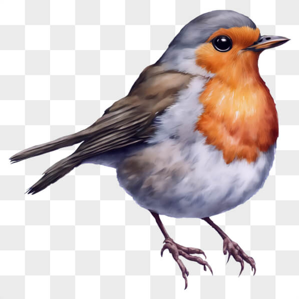 Download Illustration of a Robin Cartoons Online - Creative Fabrica