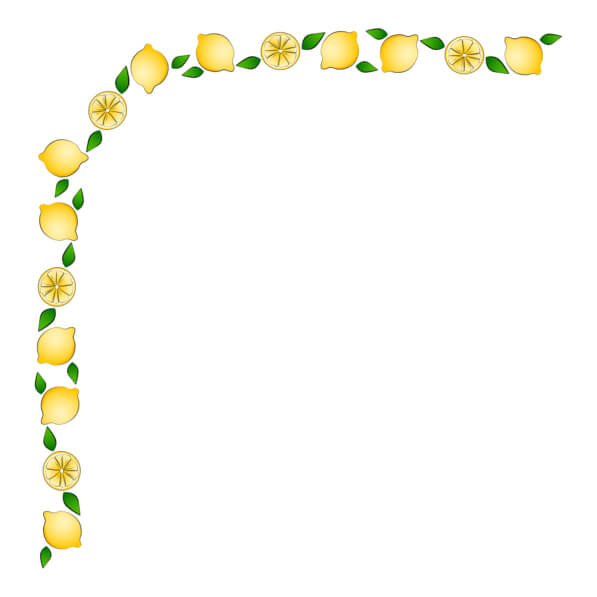 Download Lemon Border Design Borders & Corners Online - Creative Fabrica