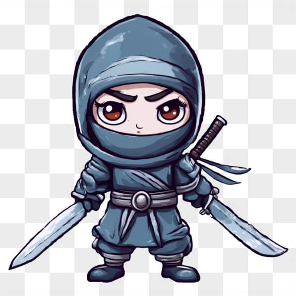 Descarga Personaje Chibi Ninja Cartoons En Línea - Creative Fabrica