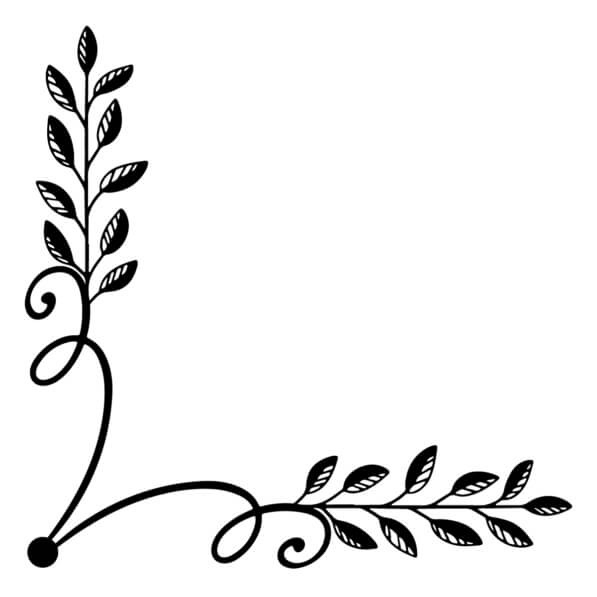Download Decorative Leaf Corner Ornament Borders & Corners Online ...
