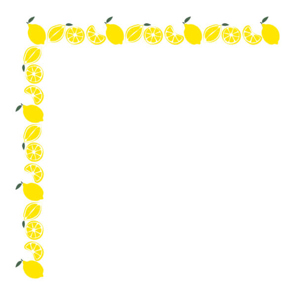Download Lemon Decorative Border Borders & Corners Online - Creative ...