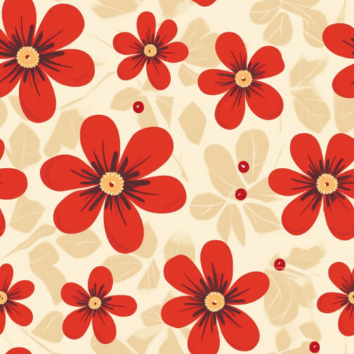Red Flower Patterns - Download Seamless Red Flower Patterns for Free ...