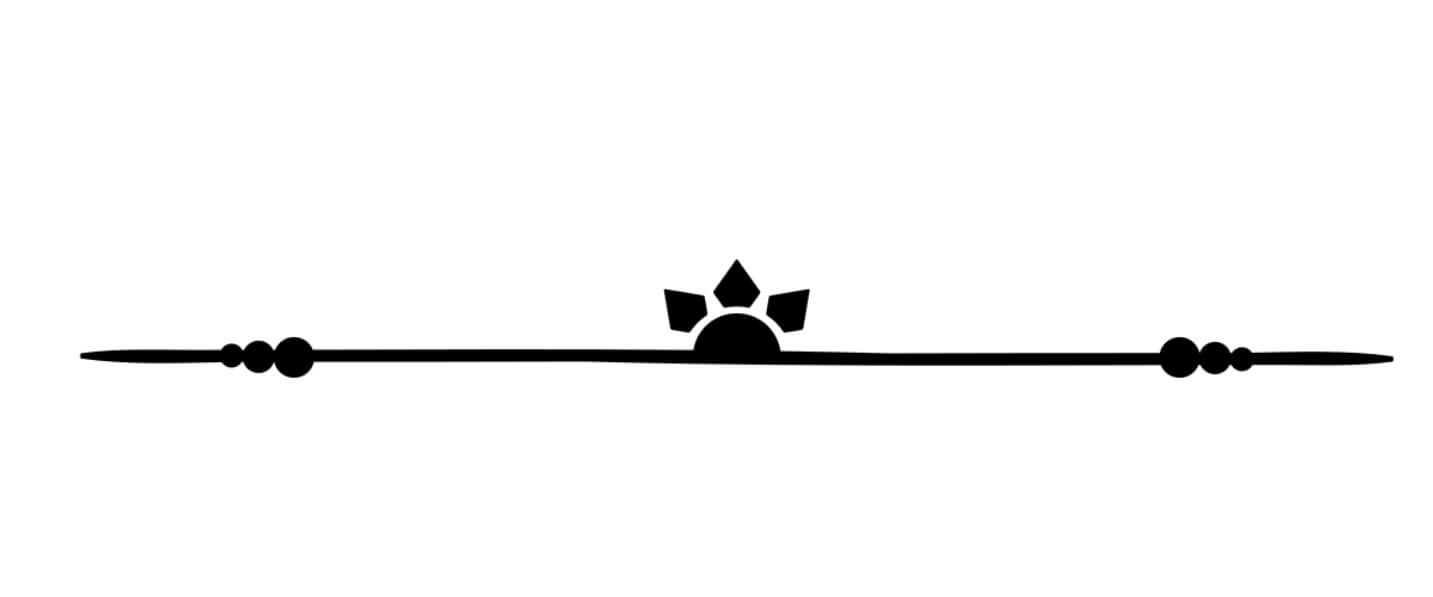 Download Stylized Black Divider with Decorative Motif Borders & Corners ...