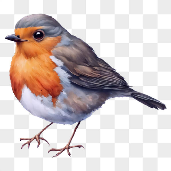 Download Illustration of a Robin Bird Cartoons Online - Creative Fabrica