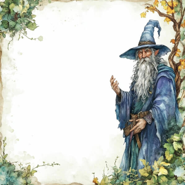 Download Whimsical Wizard in Enchanted Landscape Backgrounds Online ...