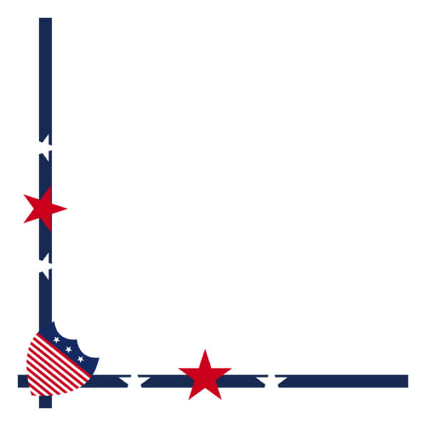 Download Minimalist Patriotic Design with Red Stars and Blue Shield ...