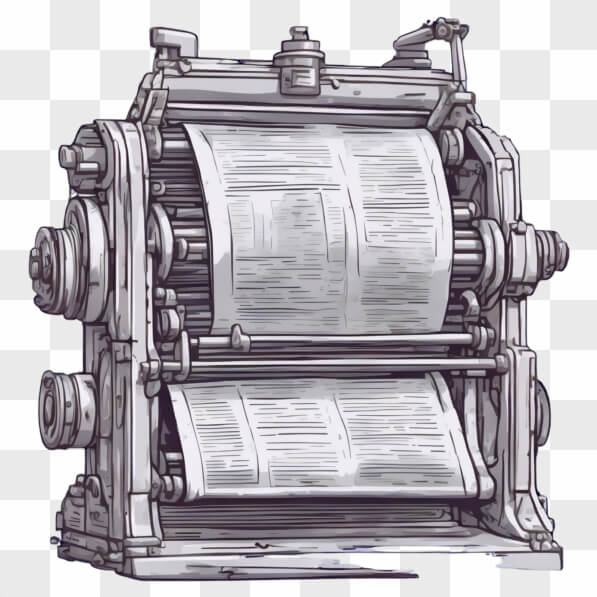 Download Vintage Printing Press Cartoons Online - Creative Fabrica