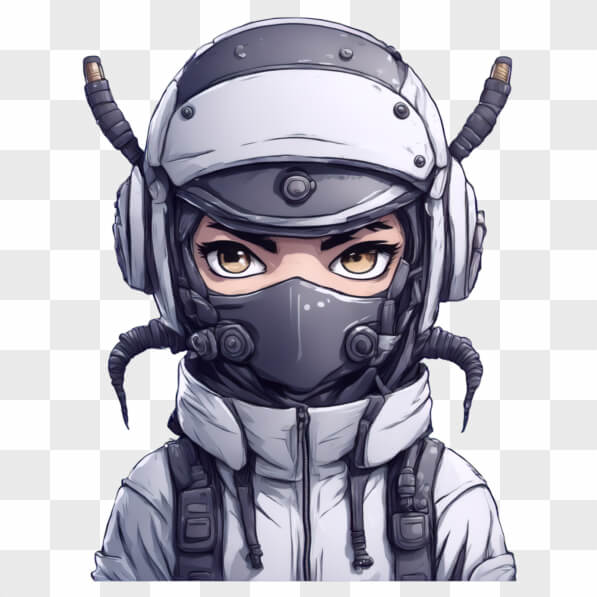 Download Futuristic Character with High-Tech Gear Cartoons Online ...