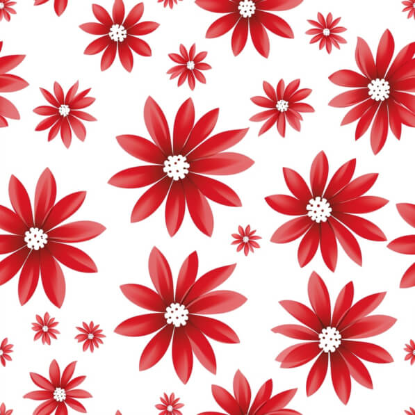 Download Pattern of Red Flowers on White Background Patterns Online ...