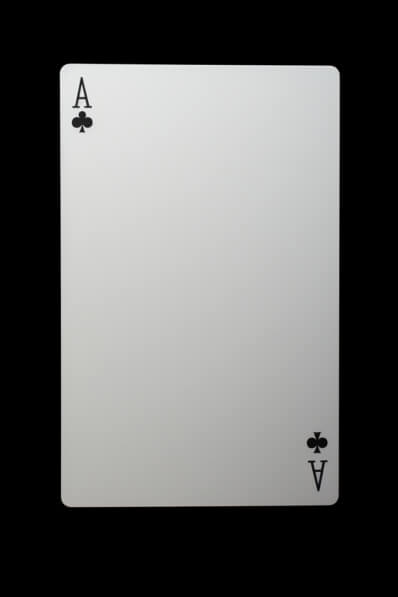 Download Blank Playing Card - Ace of Clubs Mockups Online - Creative ...