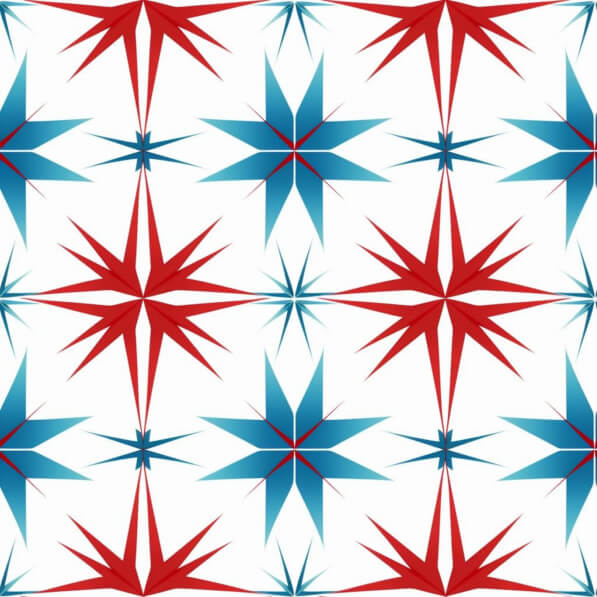 Descarga Patrón de Estrellas Vibrantes en Rojo y Azul Patrones En Línea ...