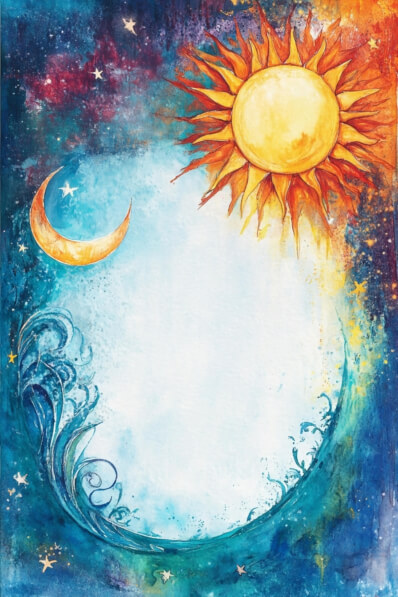Download Celestial Scene with Sun and Moon Backgrounds Online ...
