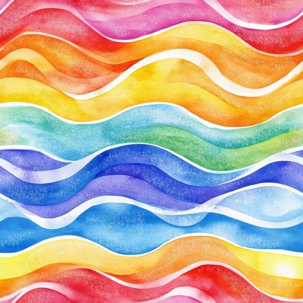 Download Colorful Watercolor Waves Patterns Online - Creative Fabrica