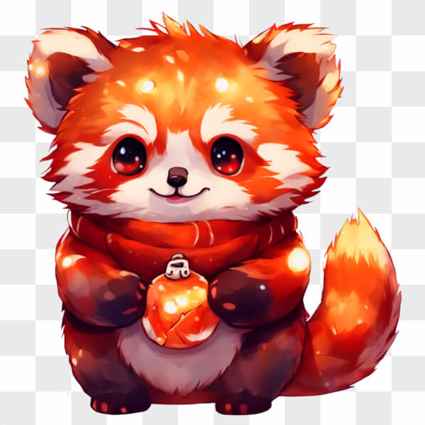 Download Kawaii Red Panda Character with Food Kawaii Online - Creative ...