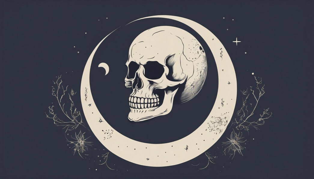 Download Skull and Moon Artwork Backgrounds Online - Creative Fabrica