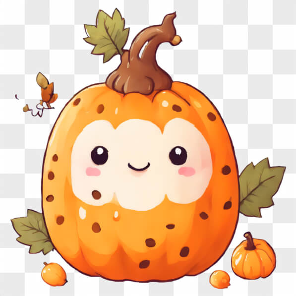 Download Kawaii Pompoen Karakter met Blije Uitdrukking Kawaii online op ...