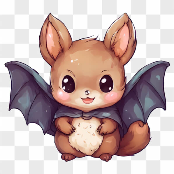 Download Kawaii Cartoon Bat with Cute Features Kawaii Online - Creative ...