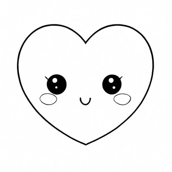 Descarga Personaje de corazón de dibujos animados lindo Páginas para ...