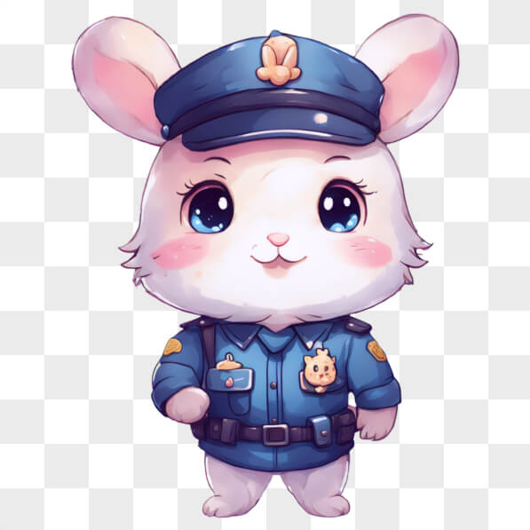 Descarga Personaje de Conejo Policía Kawaii Kawaii En Línea - Creative ...