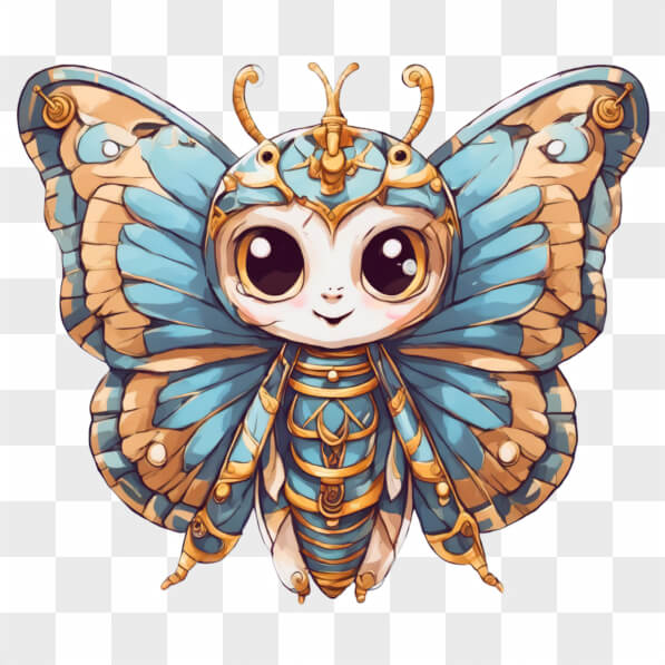 Download Kawaii Butterfly Character with Vibrant Colors Kawaii Online ...