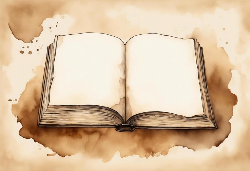 Scarica Libro aperto con pagine bianche Sfondi Online - Creative Fabrica