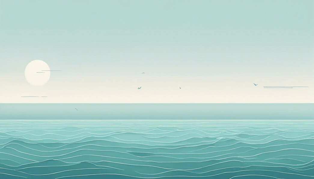 Download Calm Sea Under Soft Sky Backgrounds Online - Creative Fabrica