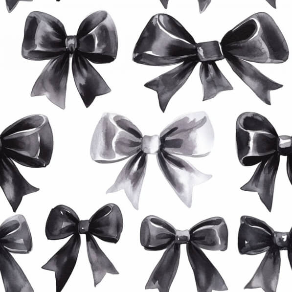 Download Pattern of Black and Gray Bows on White Background Patterns ...