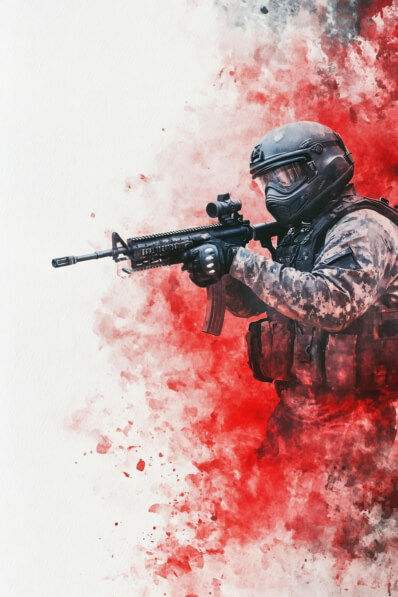 Descarga Soldado en equipo táctico con fondo abstracto Fondos En Línea ...