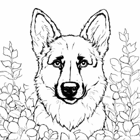 Download Stylized Corgi Dog Illustration Coloring pages Online ...